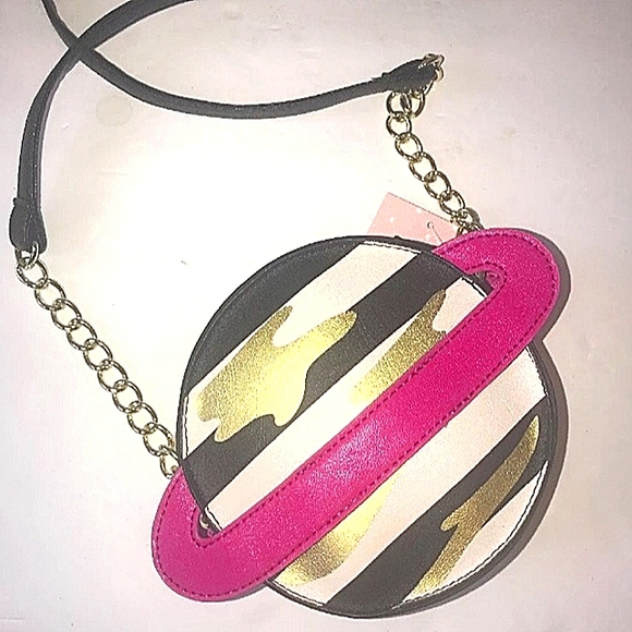 Betsey Johnson | Bags | Rare Betsey Johnson Planet Saturn Crossbody ...